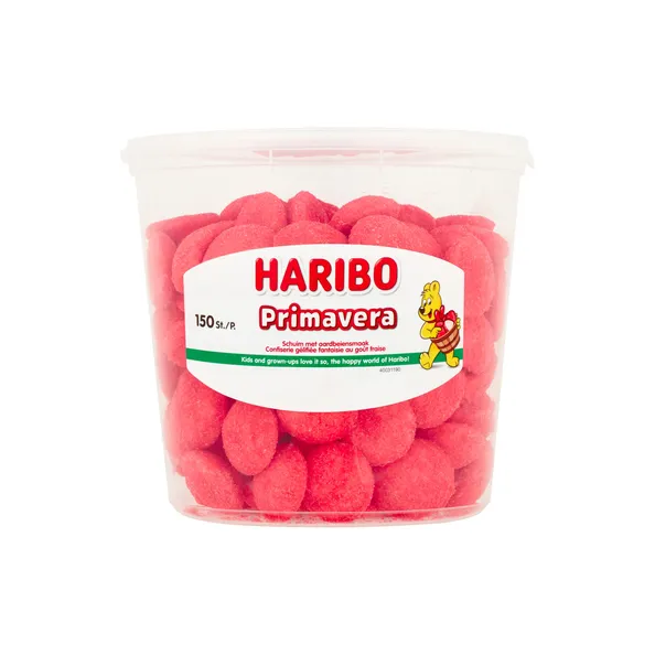 Haribo Foam Primavera Erdbeeren 150 Stück Großhandel Compliment Nl