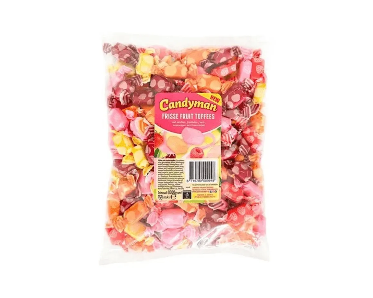 Candyman Fresh Fruit Toffees (1kg) - Wholesale Compliment.nl